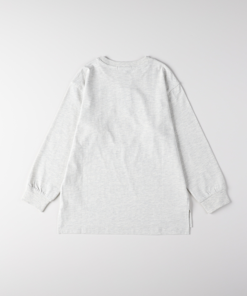 フロントロゴチュニック長袖Tシャツ(150 ピンク): トップス｜Right-on公式オンラインショップ